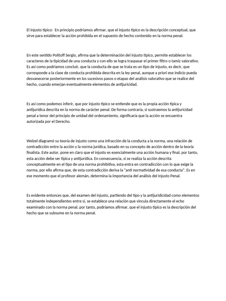 El Injusto típi-WPS Office | PDF