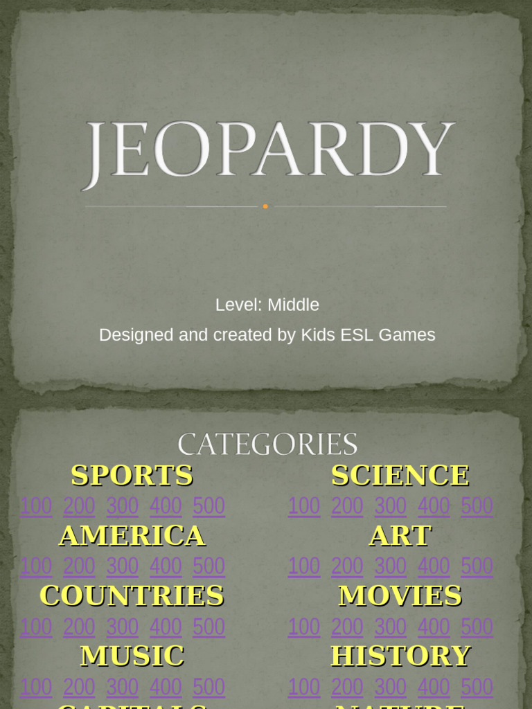 Fun Quiz for Middle School Students | PDF