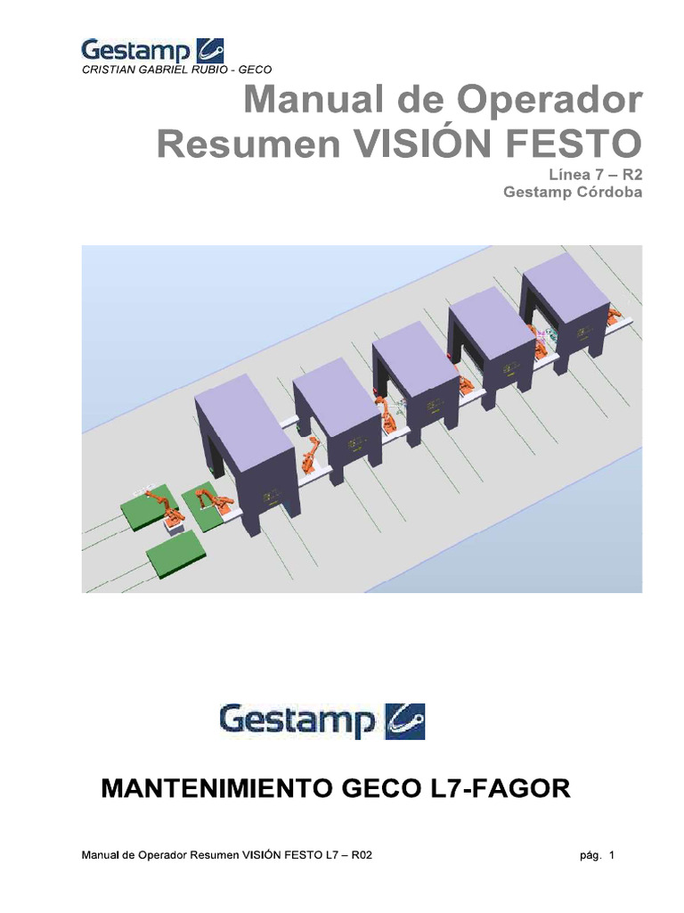 Manual Del Operador VISION FESTO V5 Final 1 | PDF