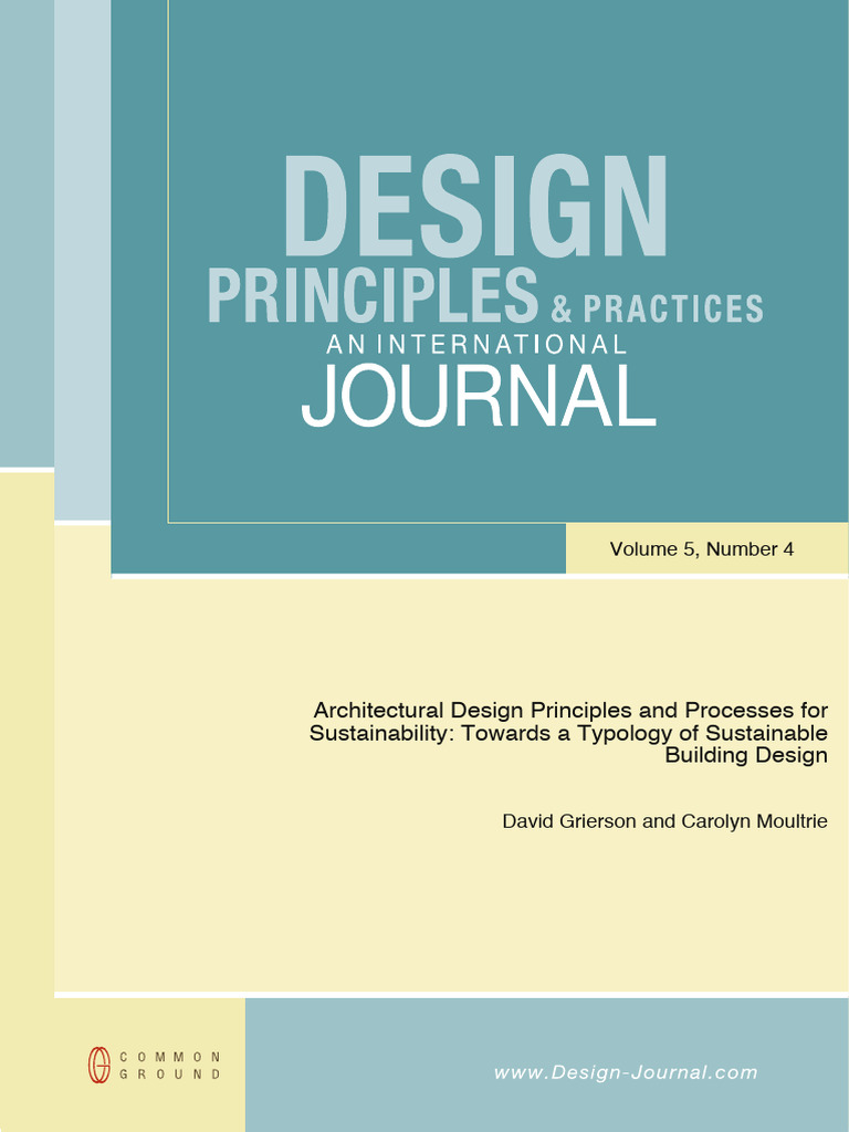 Architectural Design Principles And Proc Pdf Green Building