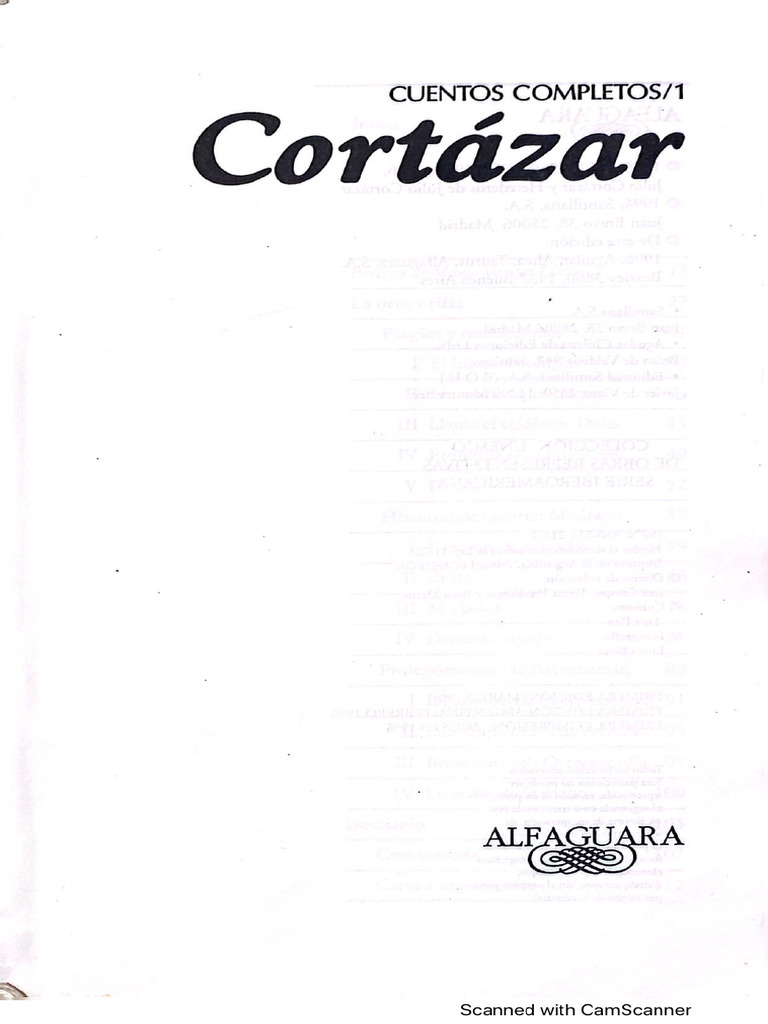 Julio Cortázar - Continuidad de Los Parques | PDF
