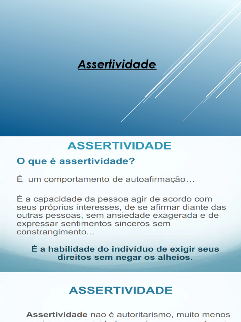 Assertividade | PDF