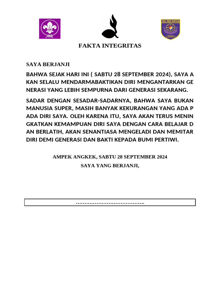 Fakta Integritas | PDF