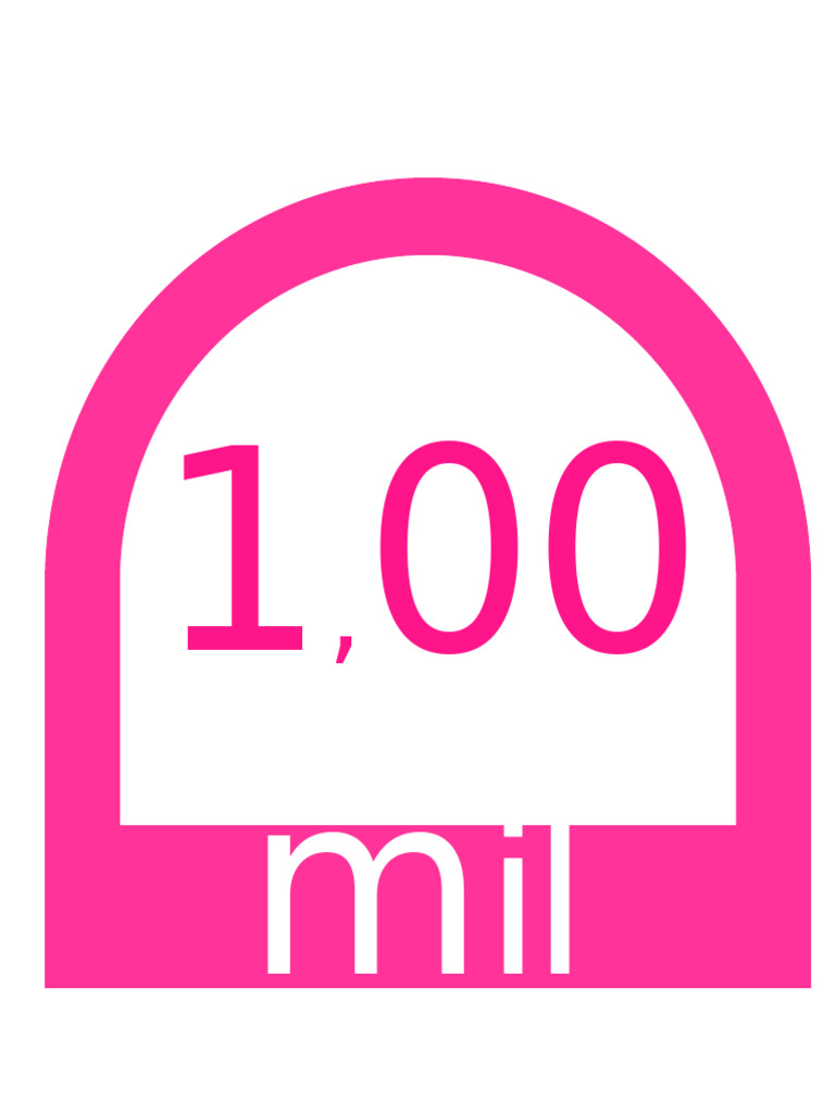 Números de 1000 en 1000 Al 10000 | PDF