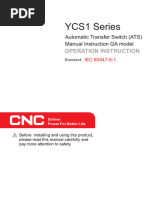 ATS Manual Installation Guide | PDF | Switch | Electricity