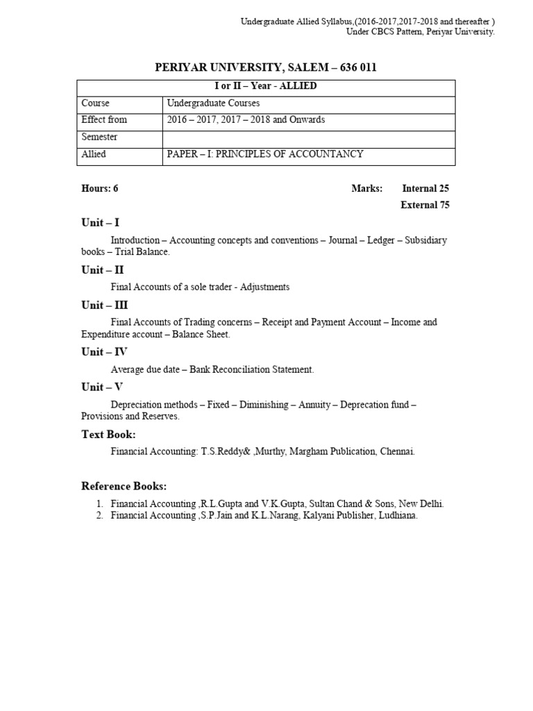 Principles of Accountancy | PDF