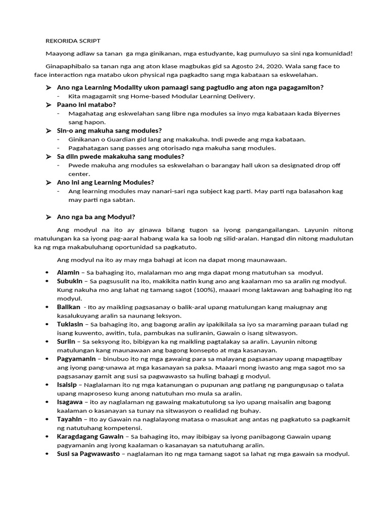 Rekorida Script | PDF