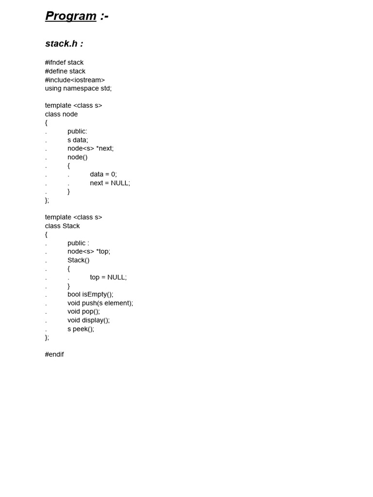 DSAL Stack - 240926 - 230009 | PDF | Software Development | Programming Paradigms