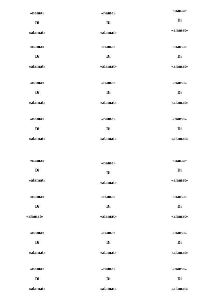Format Undangan | PDF