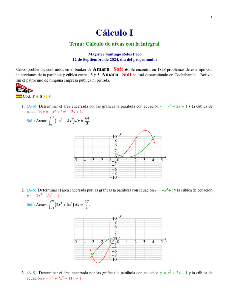 Problemas de Calculo de Areas - 2 | PDF