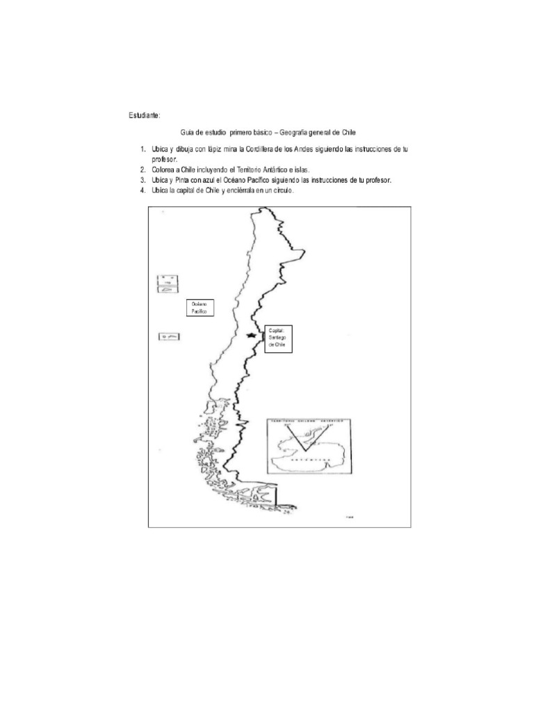 Guia de Historia Mapa de Chile | PDF