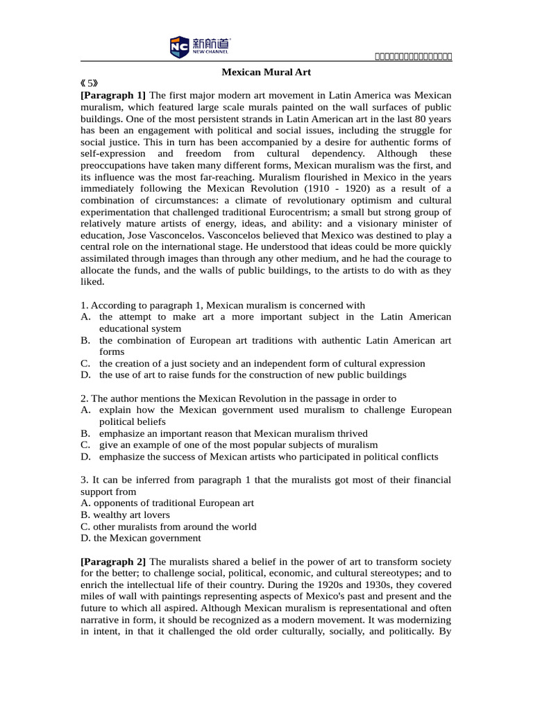 1.6 Mexican Mural Art | PDF | The Arts | Liberal Arts Education