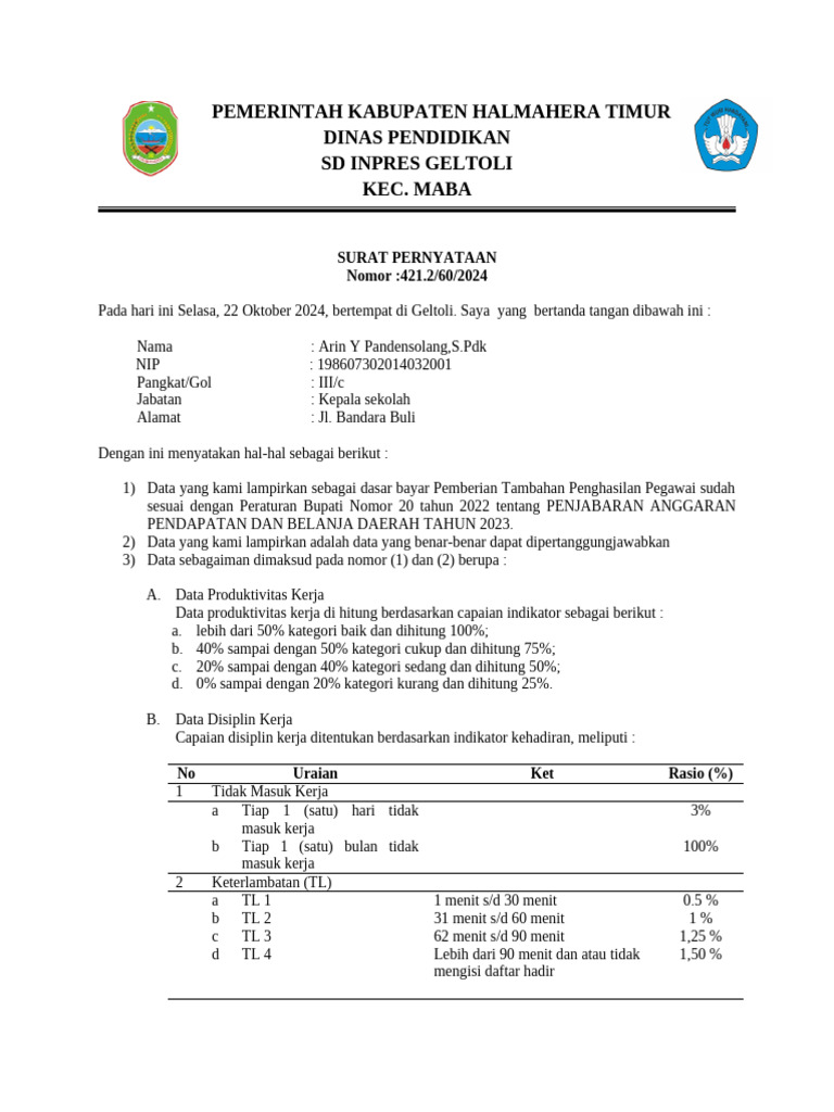 Pernyataan OPD | PDF
