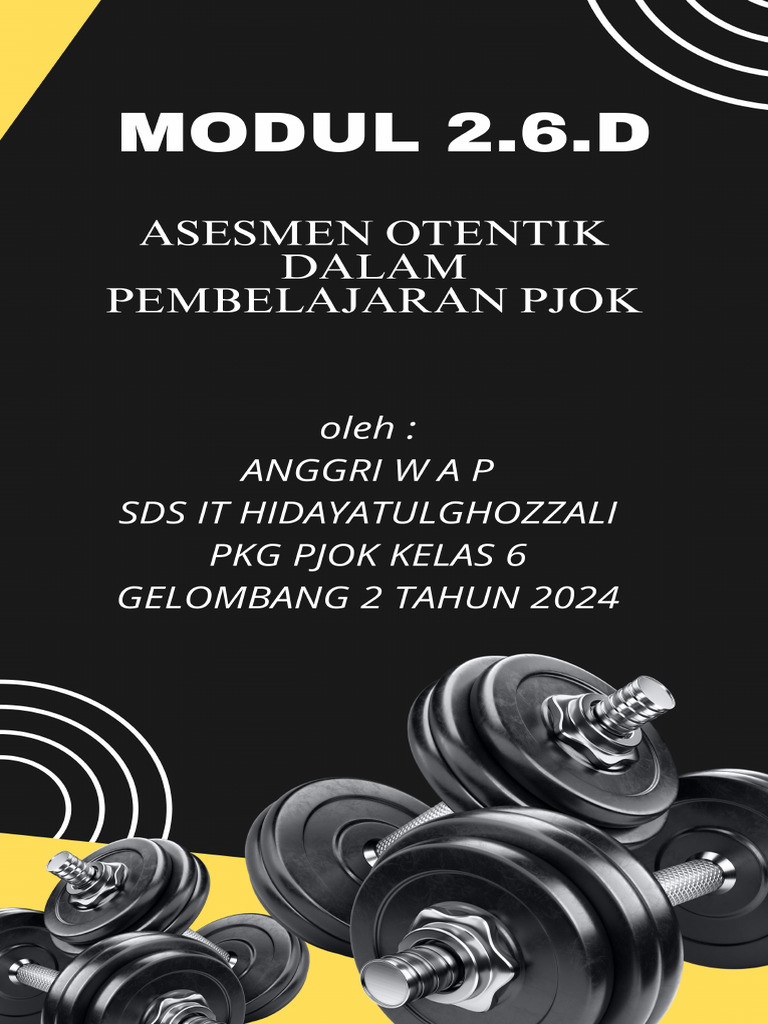 Modul 2.6.D Asesmen Otentik Dalam Pembelajaran Pjok | PDF