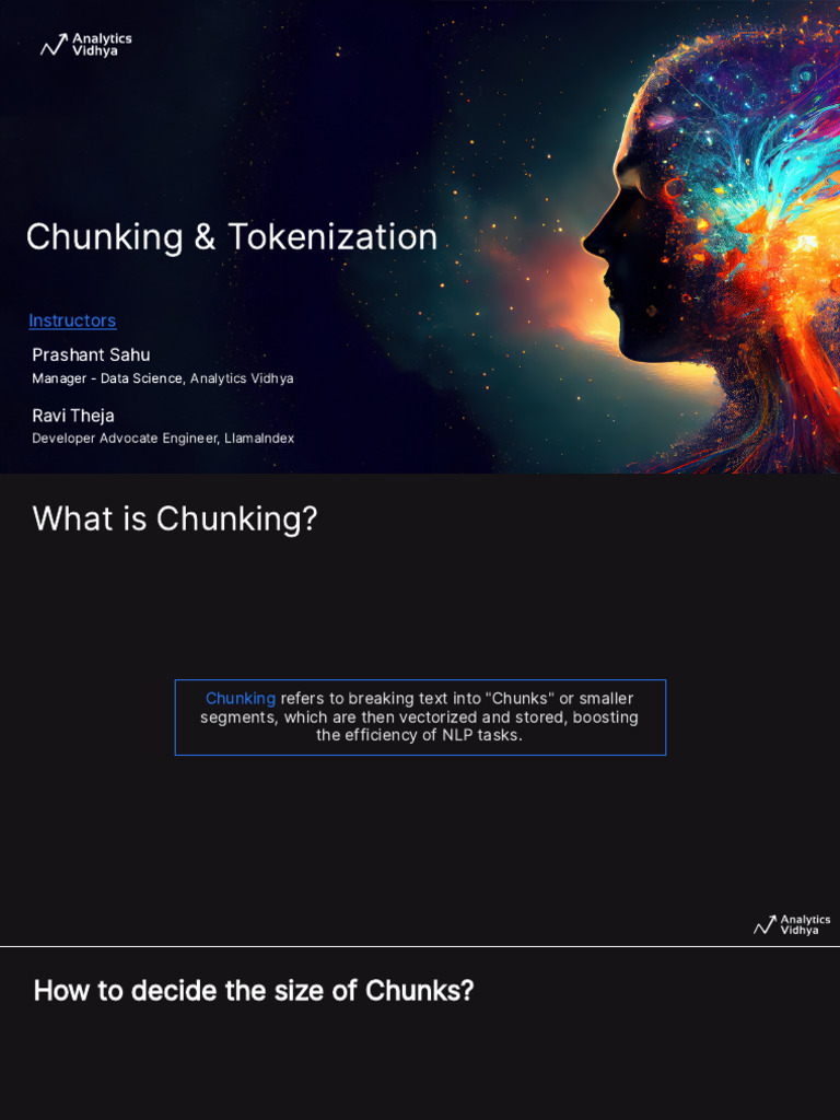 Chunking & Tokenization (Updated) | PDF | Artificial Intelligence | Intelligence (AI) & Semantics