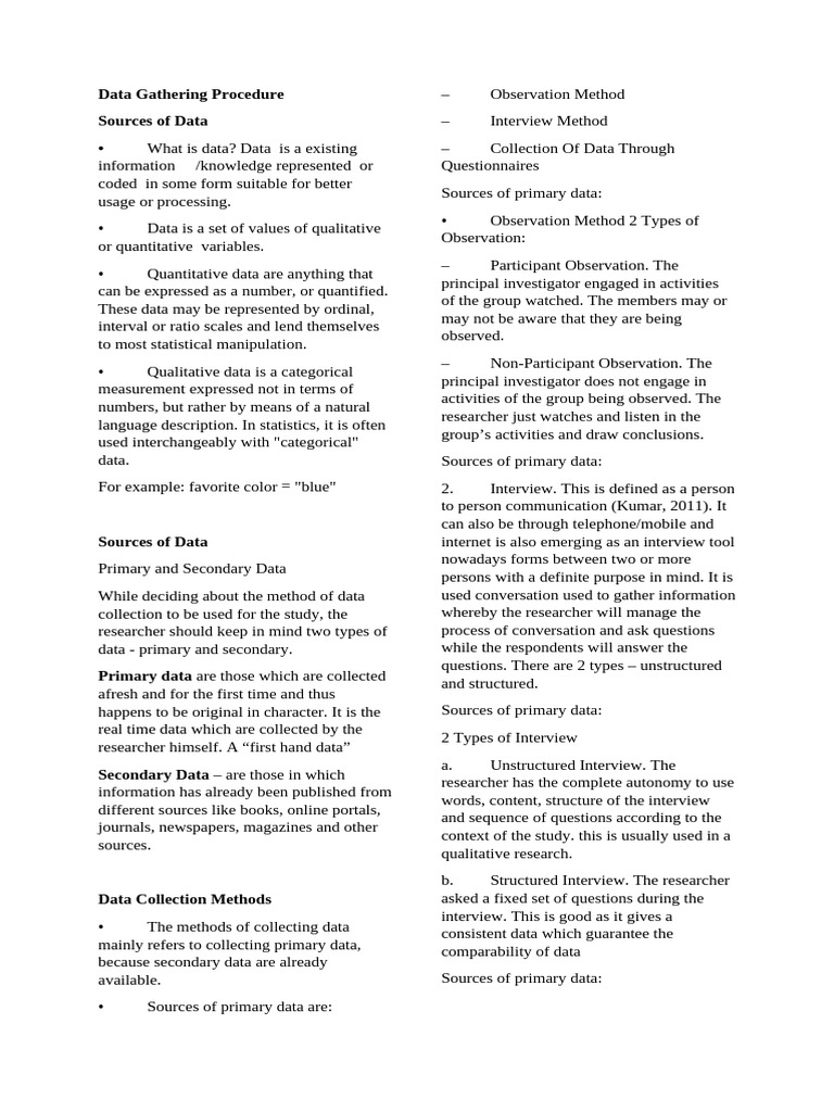Data Gathering Procedure | PDF | Validity (Statistics) | Questionnaire