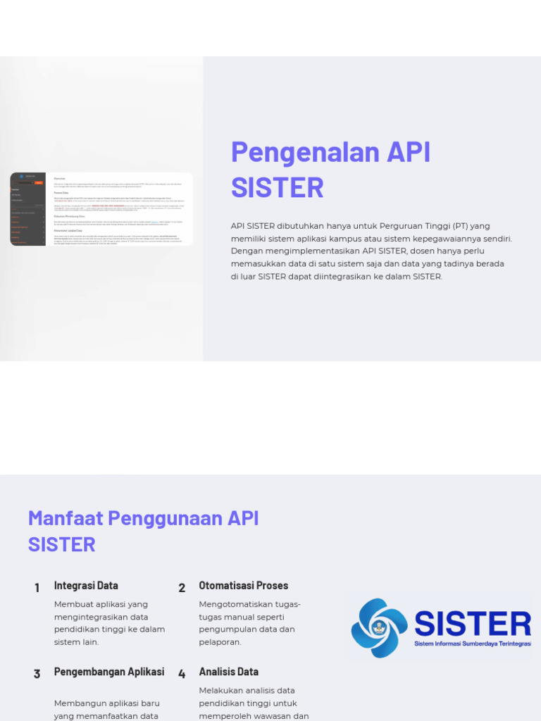 Pengenalan API SISTER PDDIKTI | PDF | Komputer