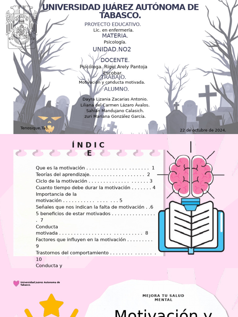 Motivación y Conducta Motivada. 20241024 060745 0000 | PDF | Las ...
