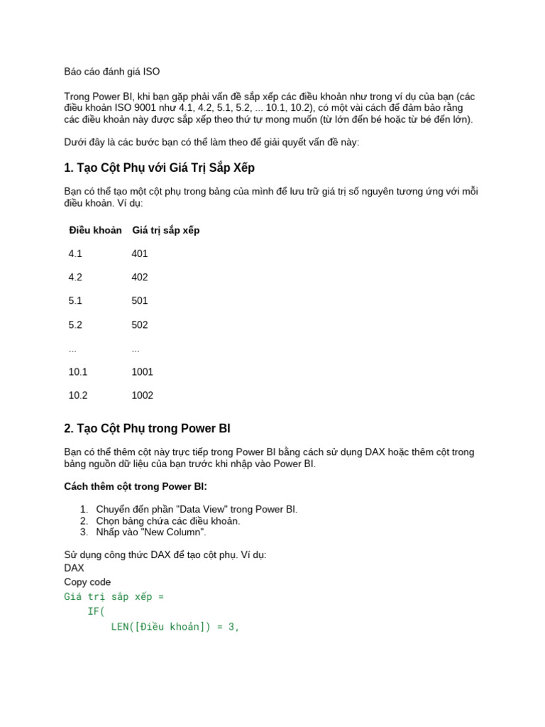 Báo Cáo Đánh Giá ISO | PDF