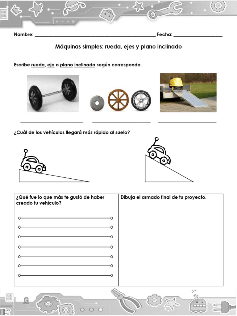 Máquinas Simples: Rueda y Ejes | PDF