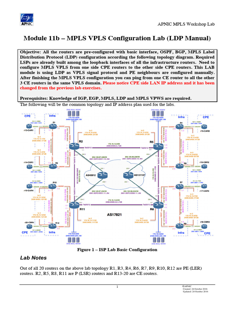 11b-mpls-vpls LDP Based Manual | PDF | Virtual Private Network | Network Architecture