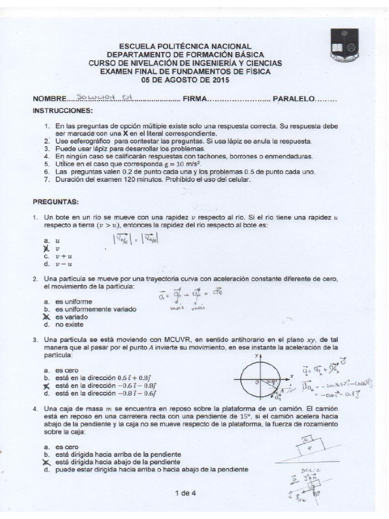 Solucion Examen Final 2015A | PDF