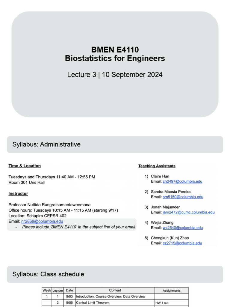 Biostats L3 | PDF | Normal Distribution | Variance