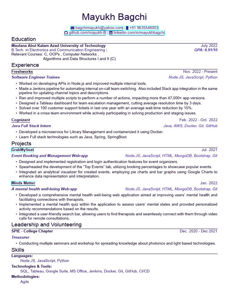 Mayukh Bagchi | PDF | Java Script | Web Application Mayukh Bagchi | PDF | Java Script | Web Application