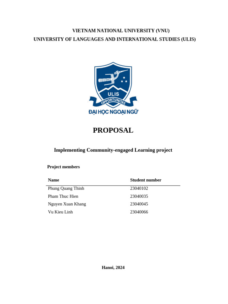 [IEP] PROPOSAL - GROUP 6 | PDF | Teachers | Service Learning