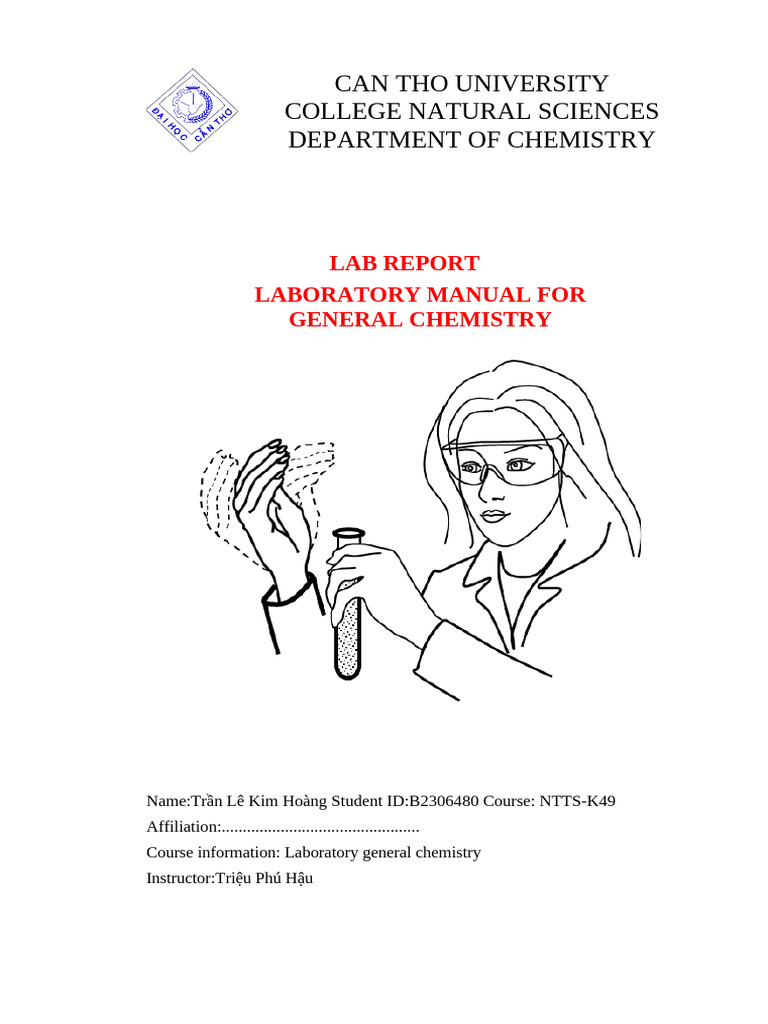 General Chemistry Lab Manual: Ksp & Titration | PDF | Anode ...