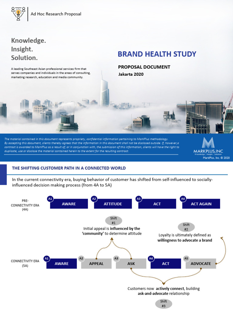 MarkPlus Proposal - Brand Health Study | PDF | Brand | Marketing