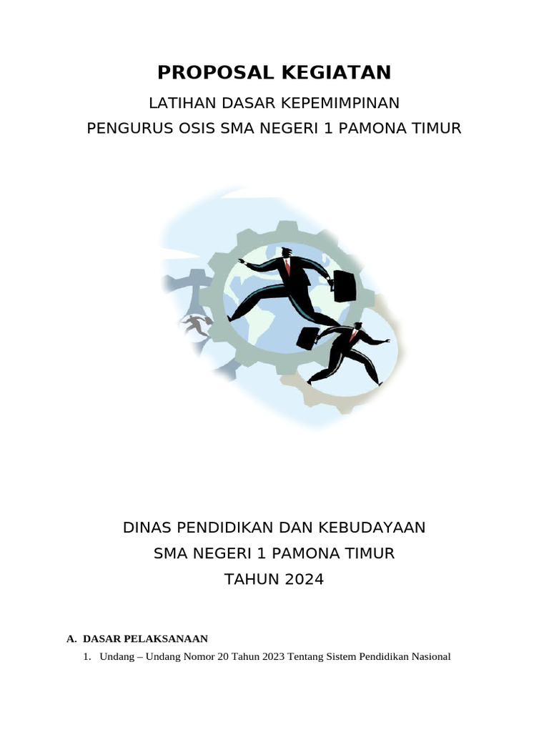 Proposal Kegiatan LDK Osis | PDF