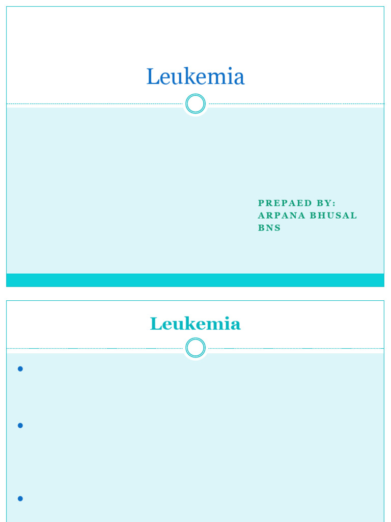 Understanding Leukemia: Types and Treatment | PDF | Leukemia | Bone Marrow