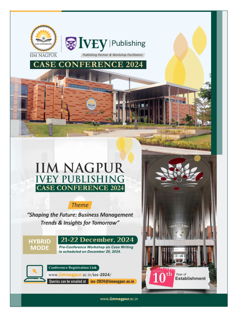 IIM Nagpur Case Conference 2024 Brochure | PDF | Cognition