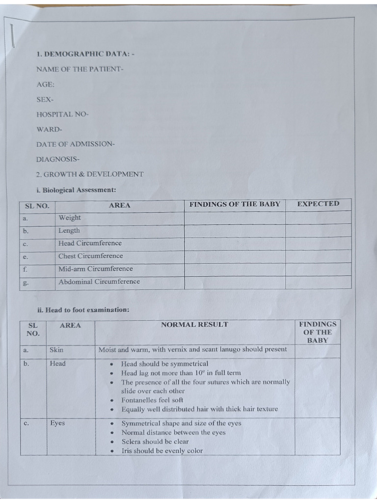 New Born Assessment-1 | PDF