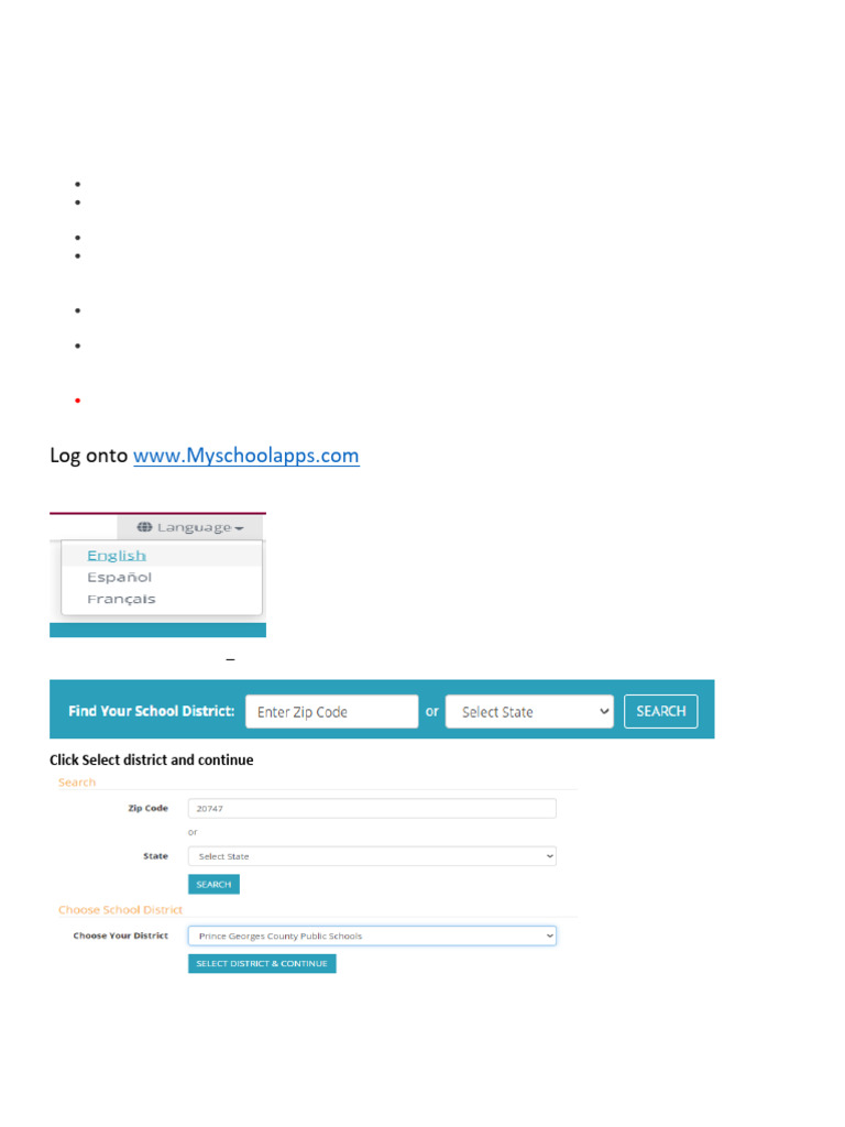 Myschoolapps Online Instructions English | PDF | Social Security ...