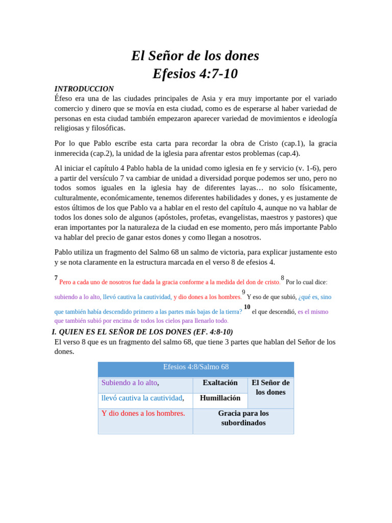 El Señor de Los Dones | PDF | Cristo (título) | Pablo el apóstol