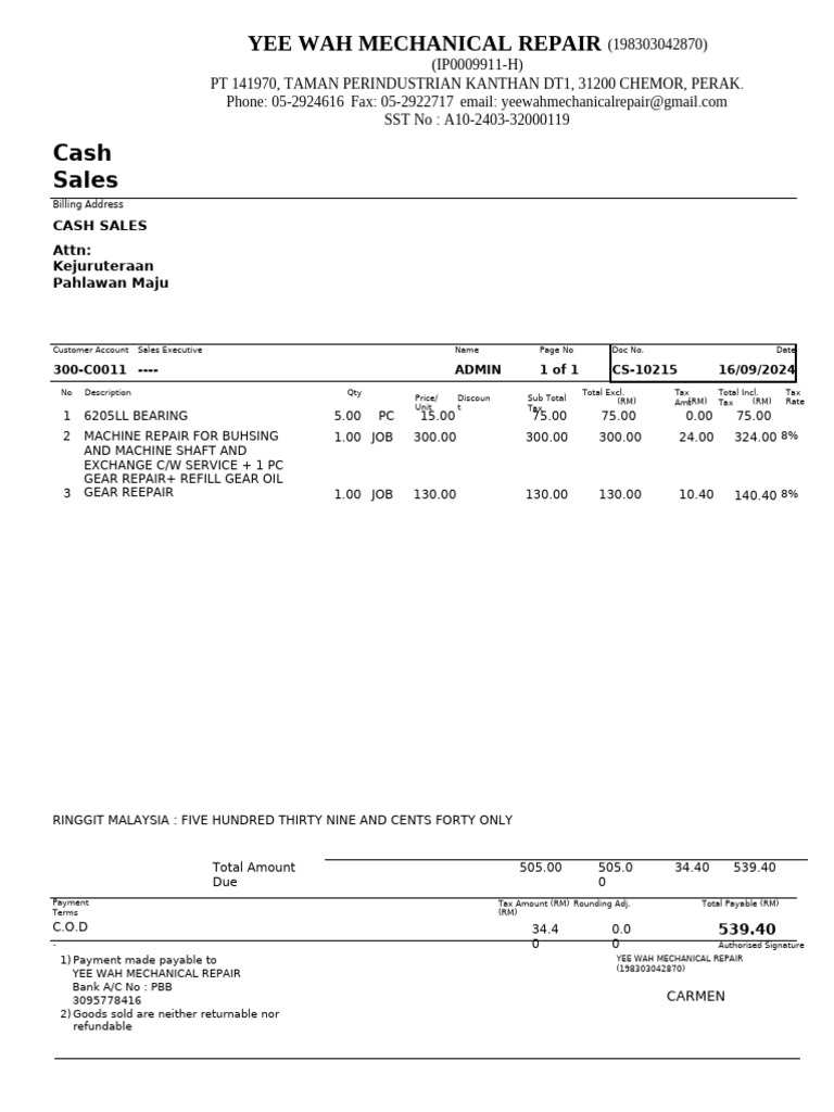 Quotation | PDF | Payments