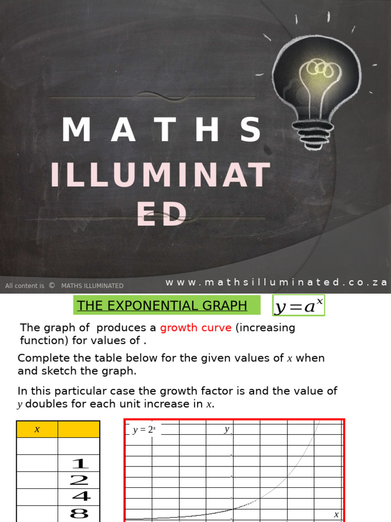 Gr10 Exponential Graph Intro Eng | PDF | Mathematical Relations | Mathematical Concepts