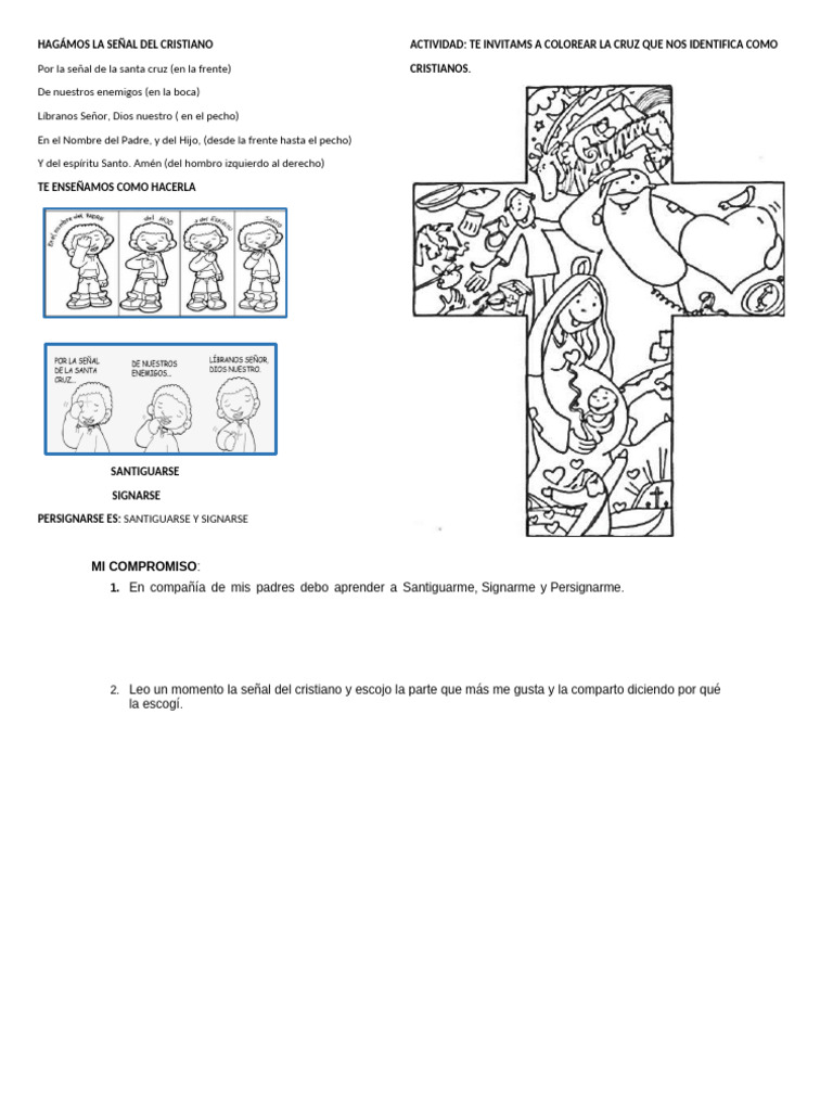 3-Hagámos La Señal Del Cristiano-Persignarse y Signarse | PDF ...