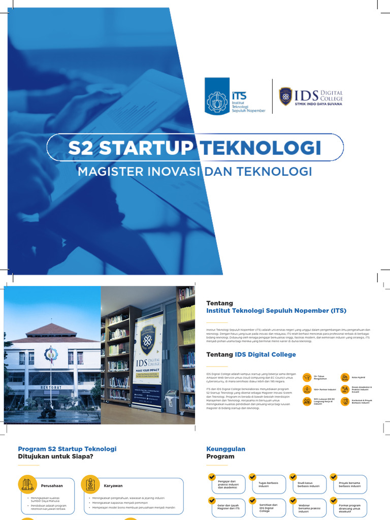 S2 Startup Teknologi ITS-IDS | PDF