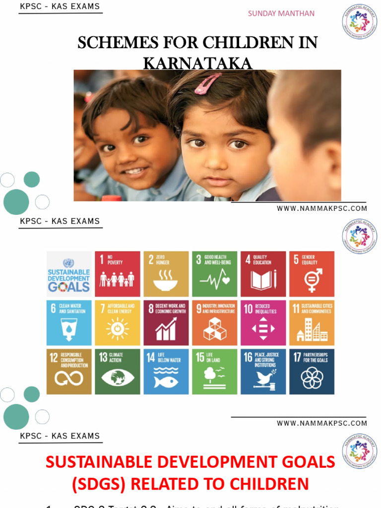 Karnataka Child Welfare Schemes Overview | PDF | Social Science ...