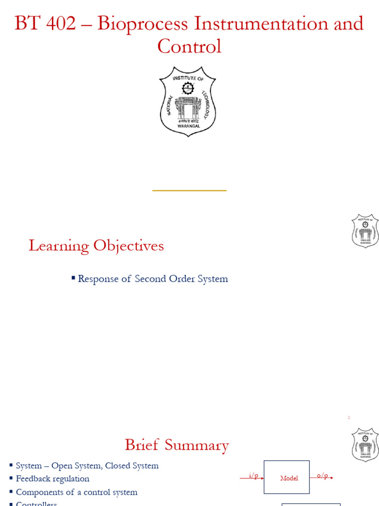 Lec4 - Second Order System | PDF | Damping | Oscillation