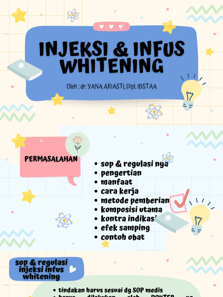 Panduan Infus Whitening: SOP dan Manfaat | PDF