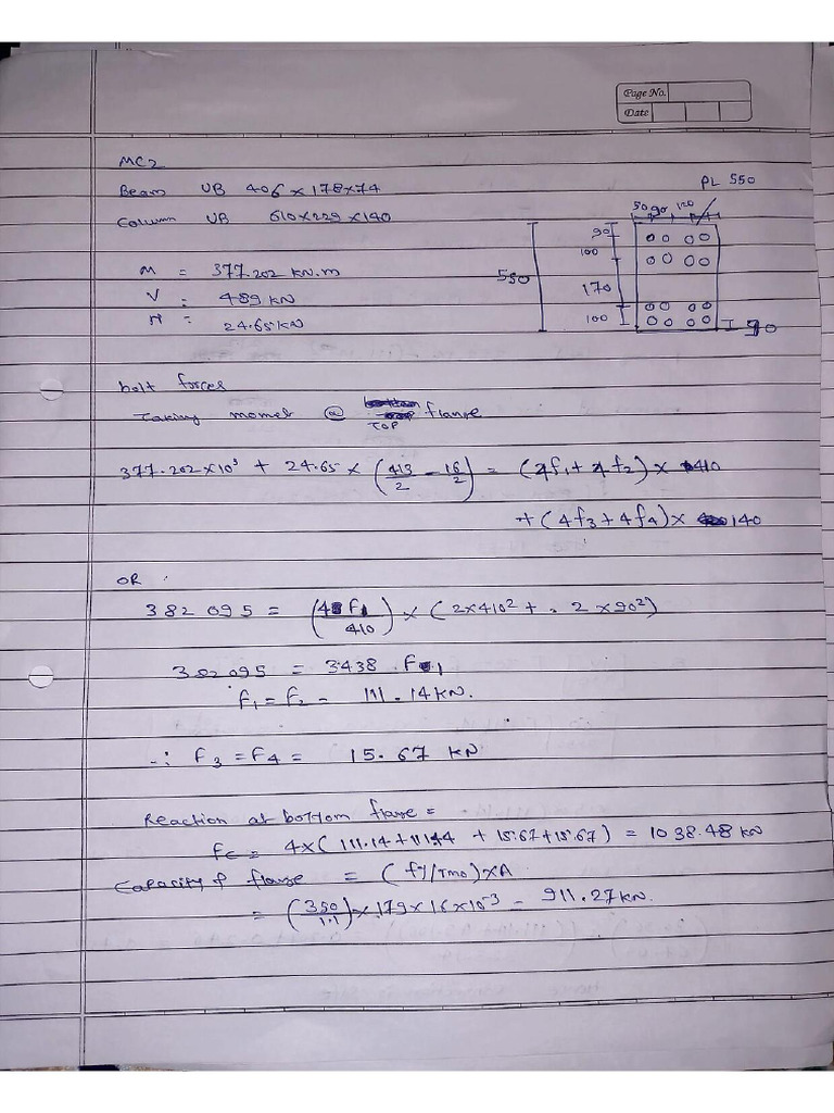 End Plate Connection Is800 | PDF