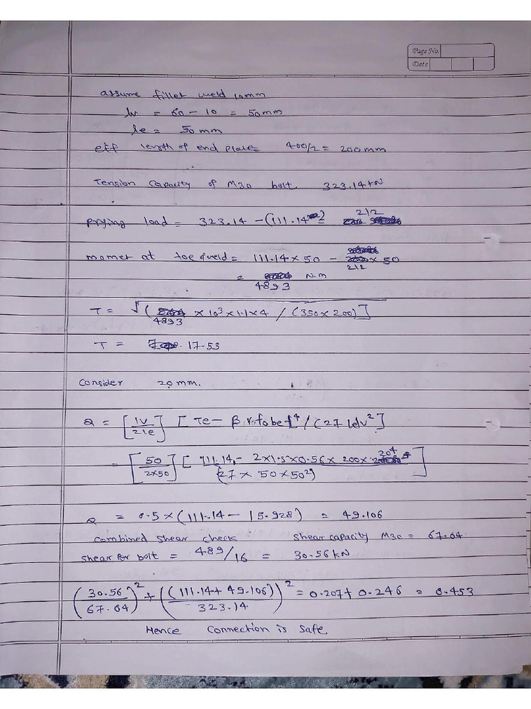 End Plate Connection Is800 | PDF