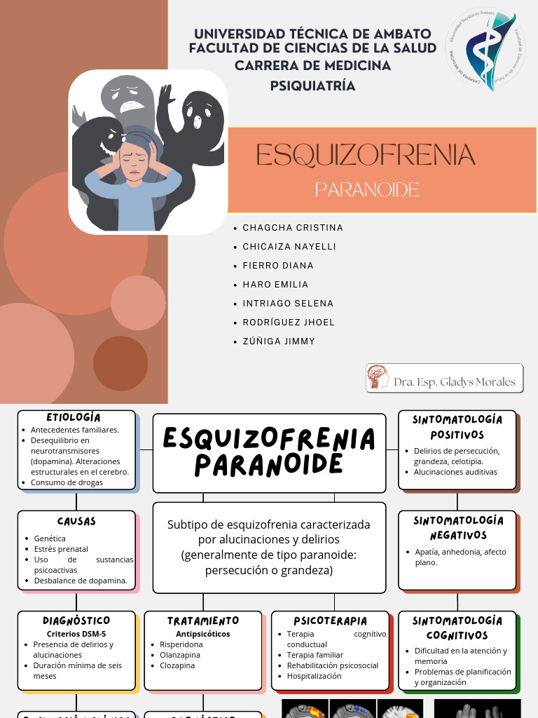 Mapa Conceptual - Esquizofrenia Paranoide | PDF | Esquizofrenia ...