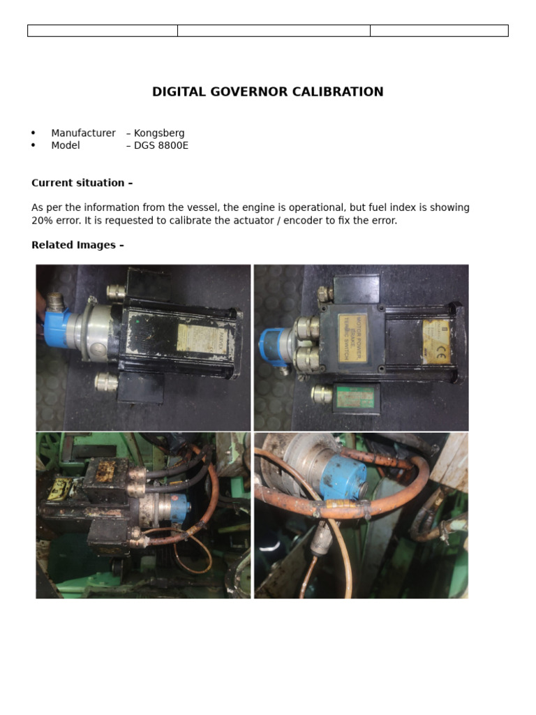 Digital Governor Calibration | PDF | Computers
