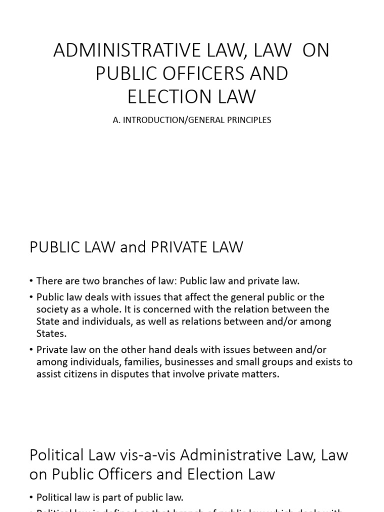 Administrative Law & Public Officers | PDF | Legal Remedy | Judgment (Law)