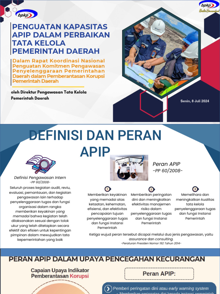 Paparan Pak Manalu (BPKP) - Rakornas Penguatan APIP 8 Juli 2024 2 | PDF